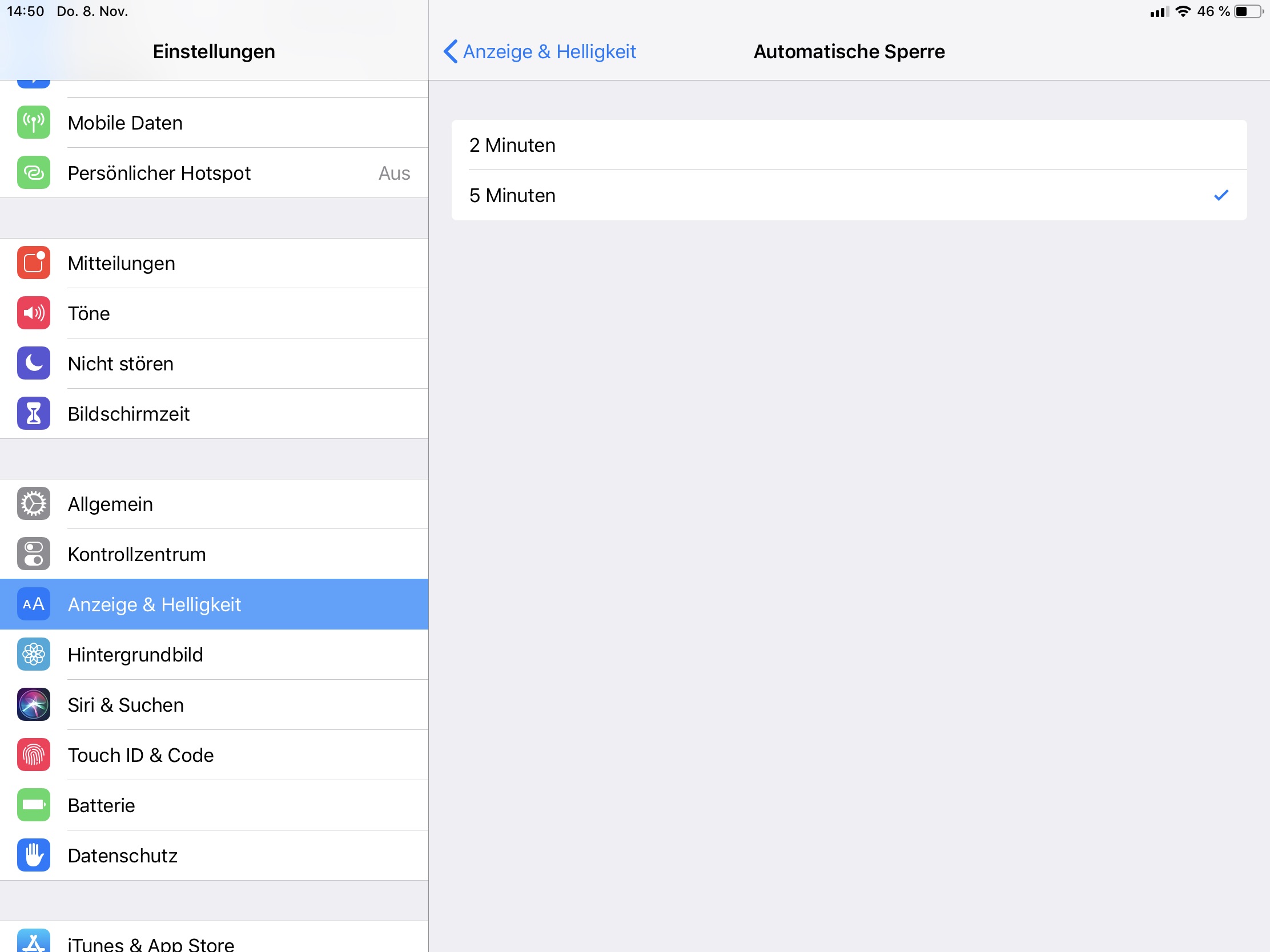 Automatische Sperre am iPad Pro abschalten - Apple Community