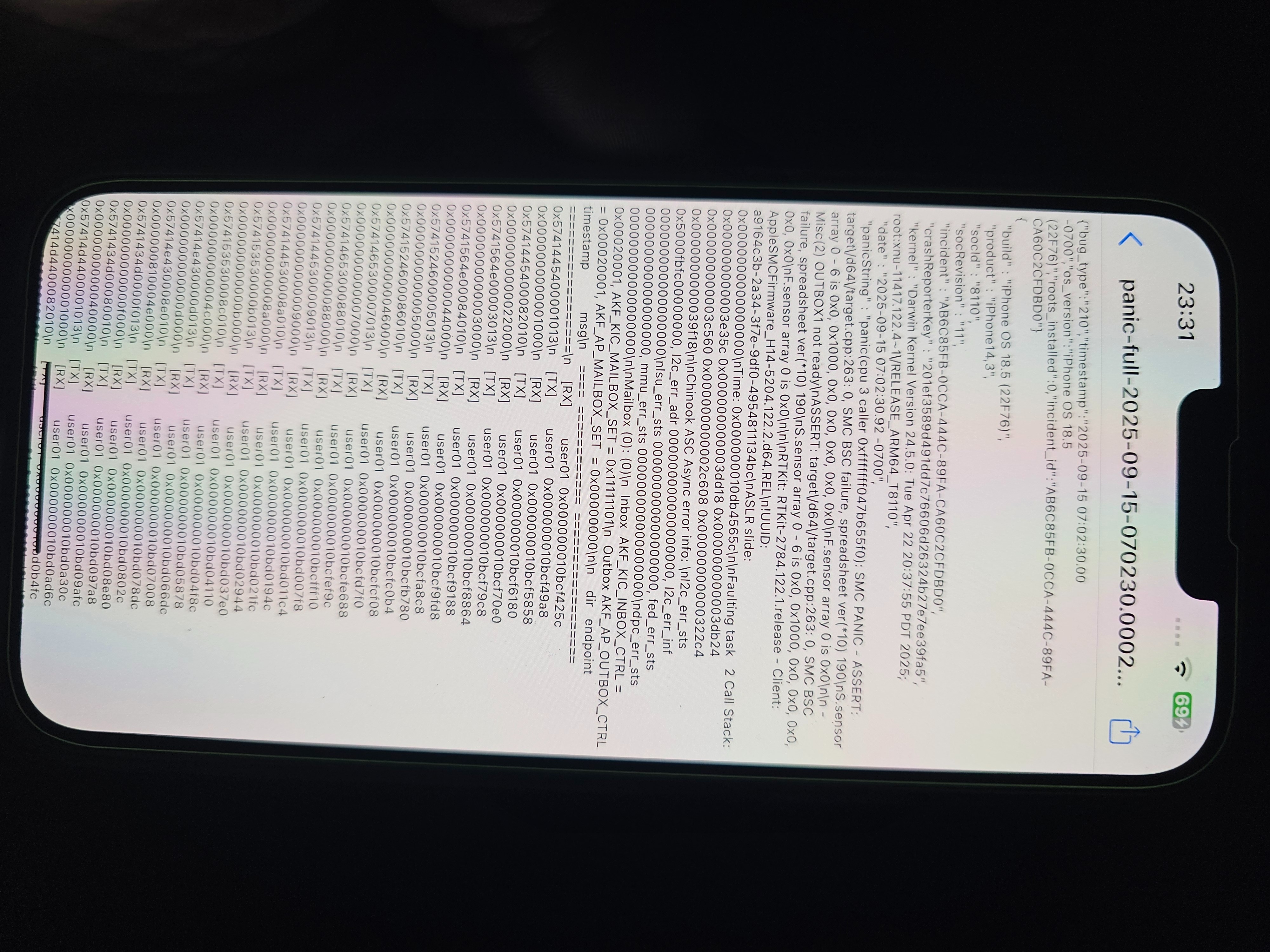 Full panic temperatursensoren - Apple Community