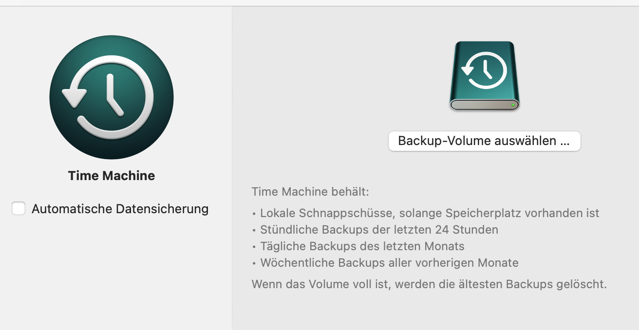 Time Machine: Backup nicht möglich - Apple Community