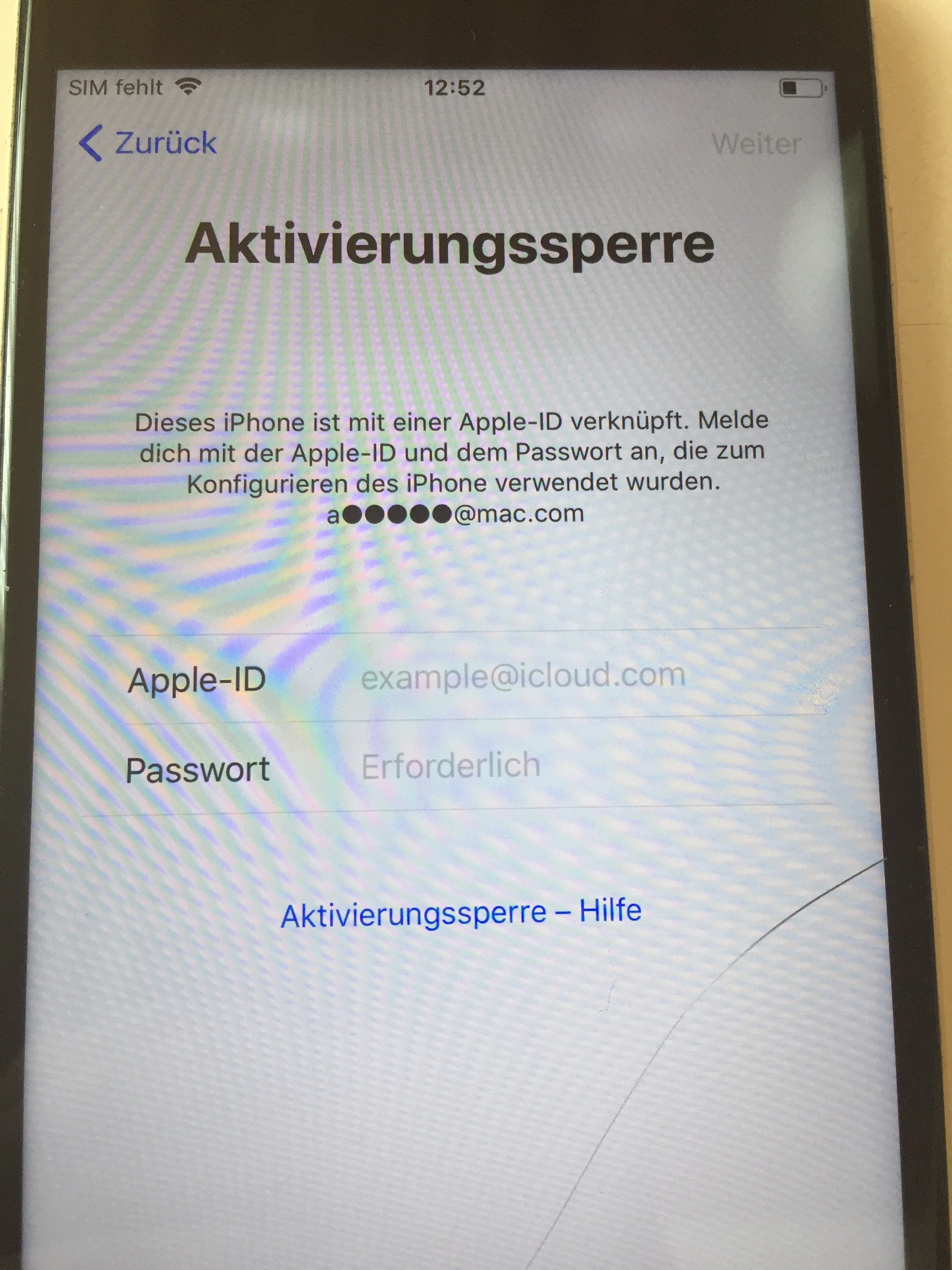 Ich habe ein iphone mit einer sperre gefu… - Apple Community