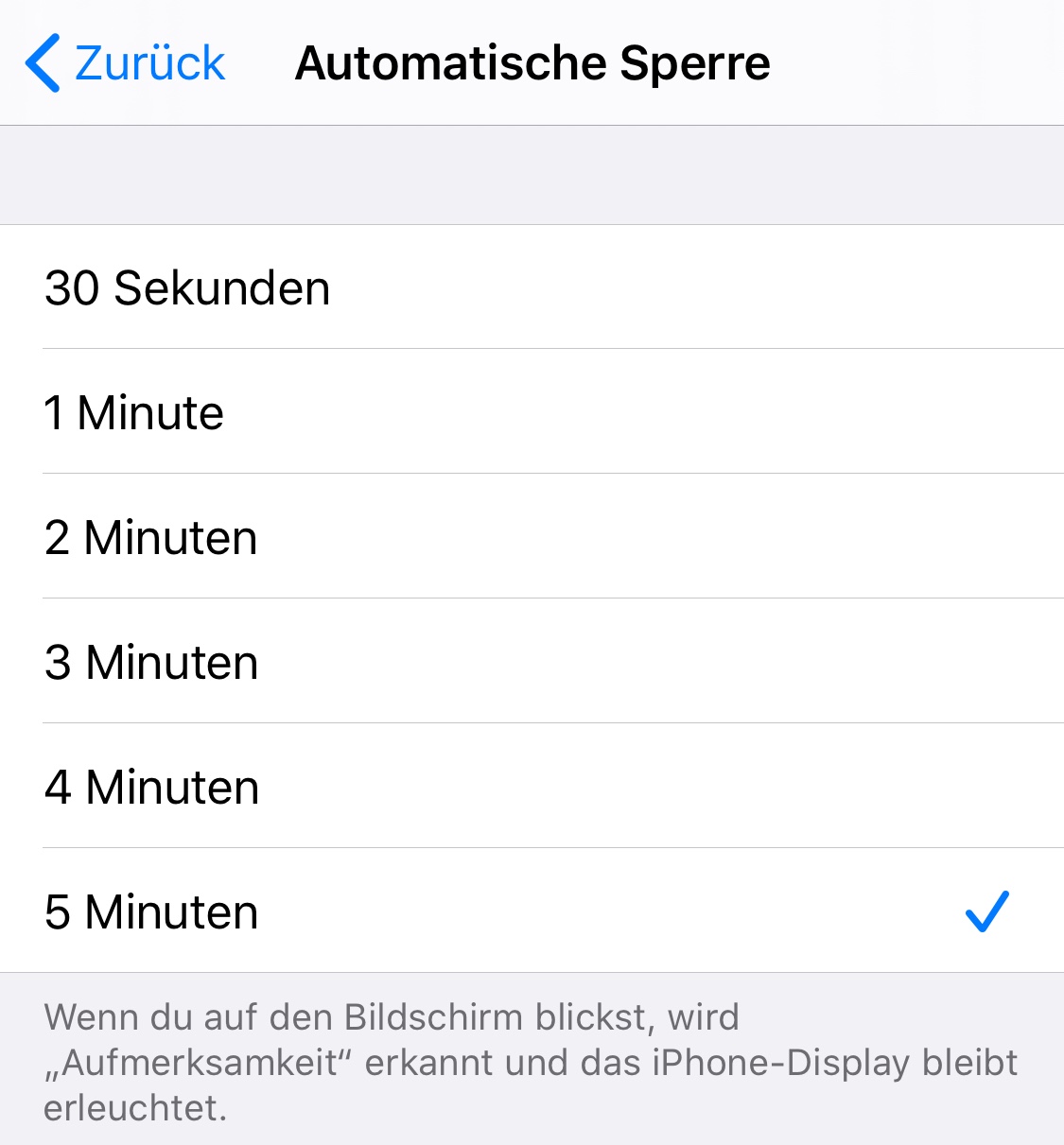 Automatische Sperre („nie“ fehlt) iOS 13.… - Apple Community