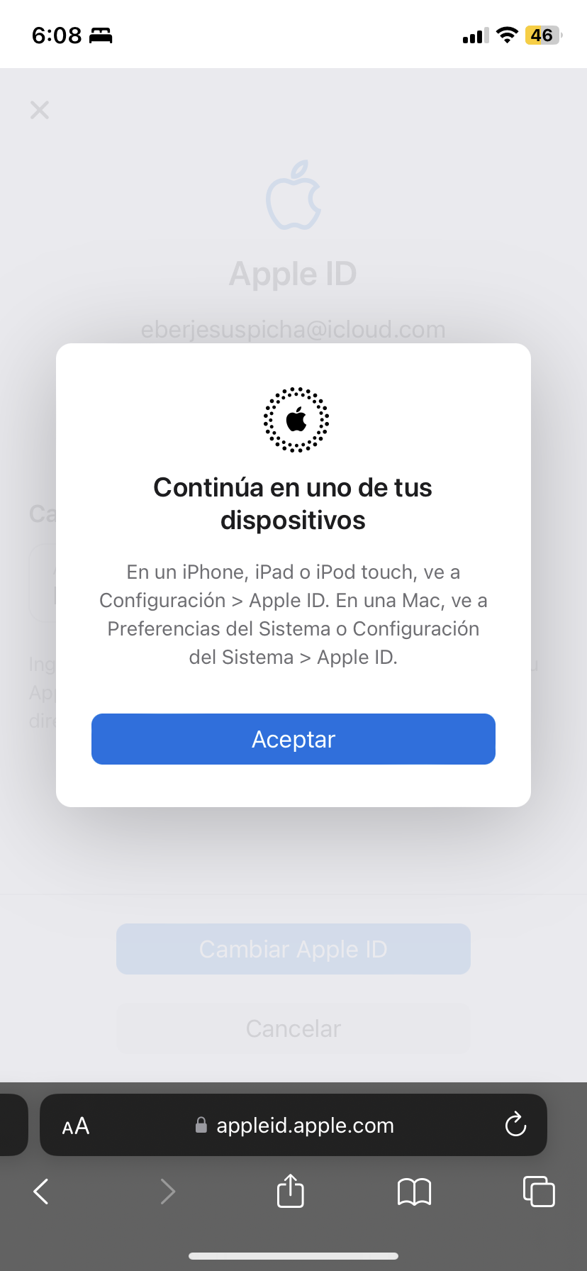 Quiero cambiar mi Apple Id y me me sal… - Comunidad de Apple