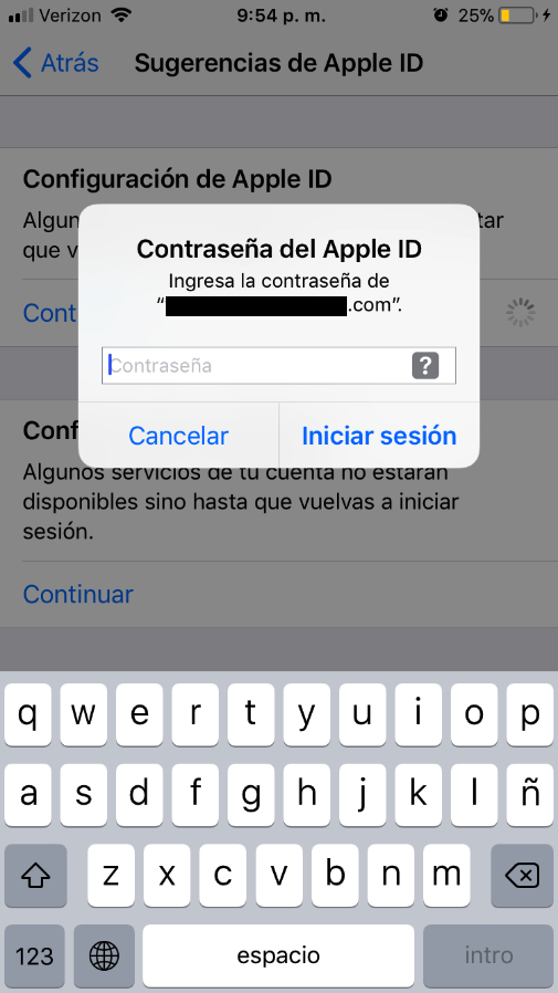 Problema con Apple ID en iPhone - Comunidad de Apple