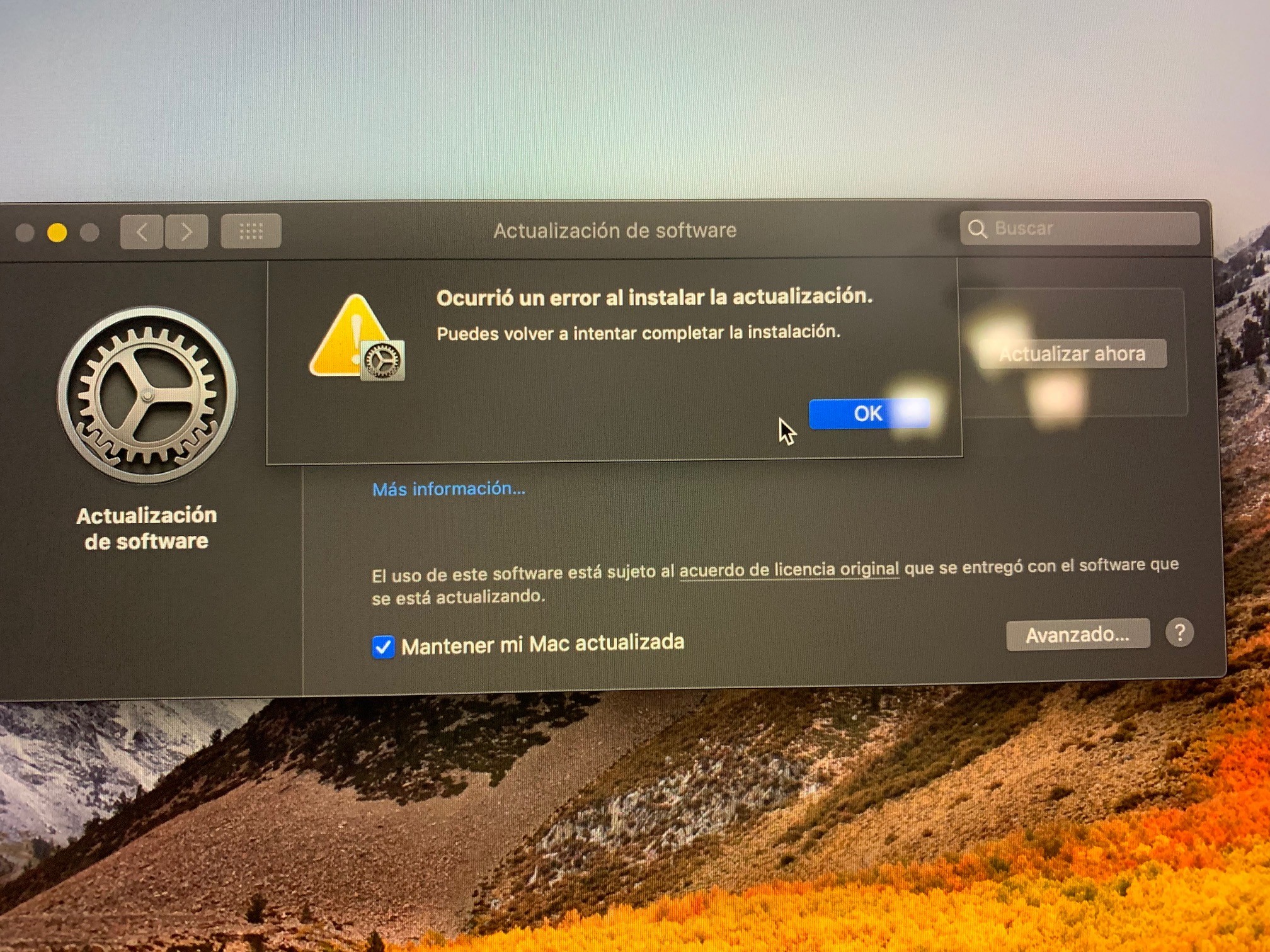 Error actualización MacOS Catalina "Oc… - Comunidad de Apple