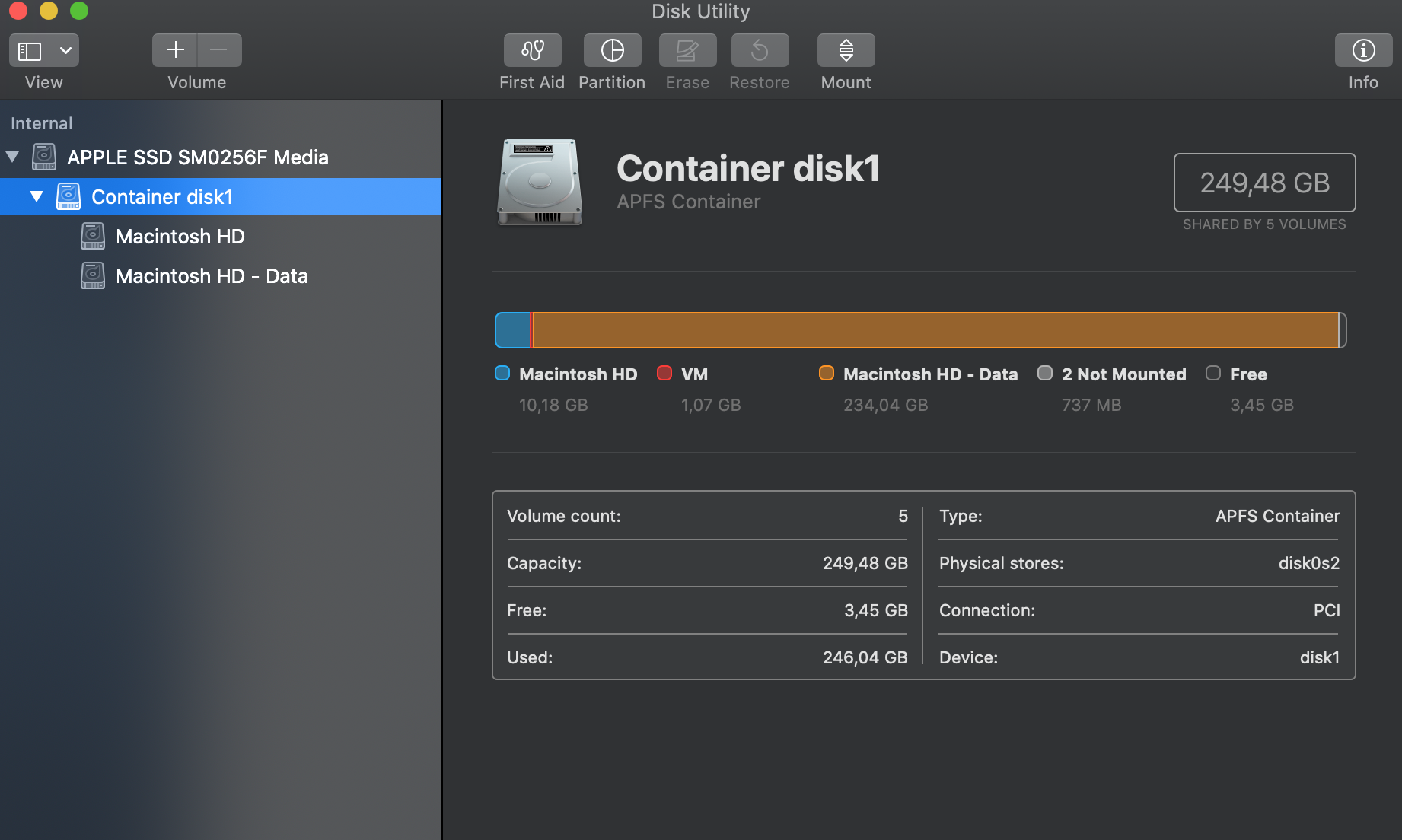 Container Disk 1 - Deux disque (Macintos… - Communauté Apple