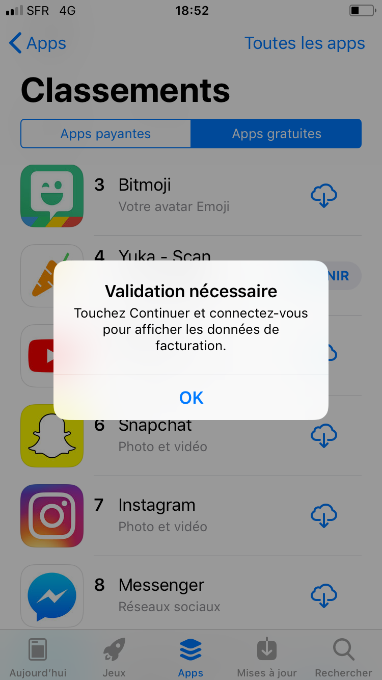 Je n’arrive plus à mettre à jour ni à té… - Communauté Apple
