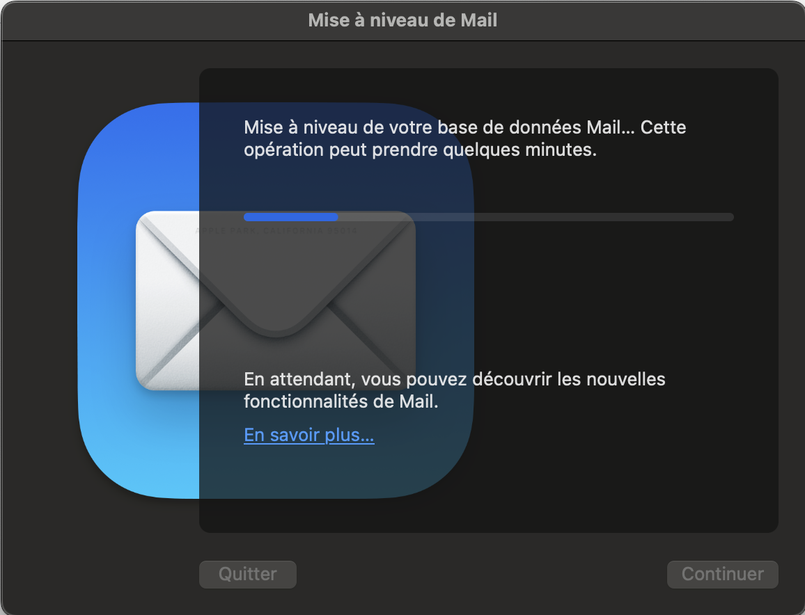 application mail qui crash a l'initialis… - Communauté Apple