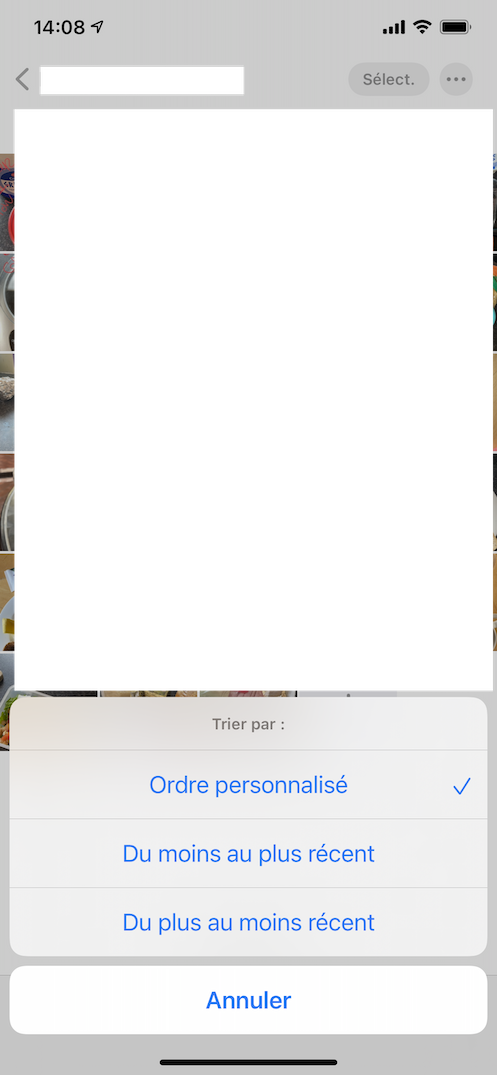 Changer l’ordre des photos dans un album… - Communauté Apple