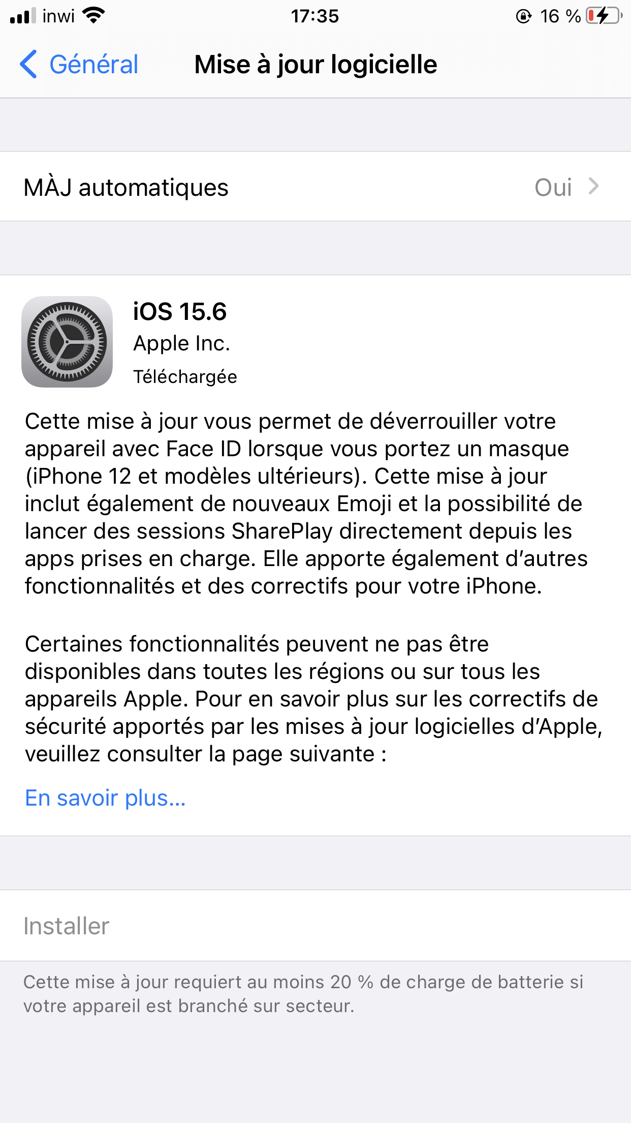 Why didn't the update download for me 14… - Communauté Apple