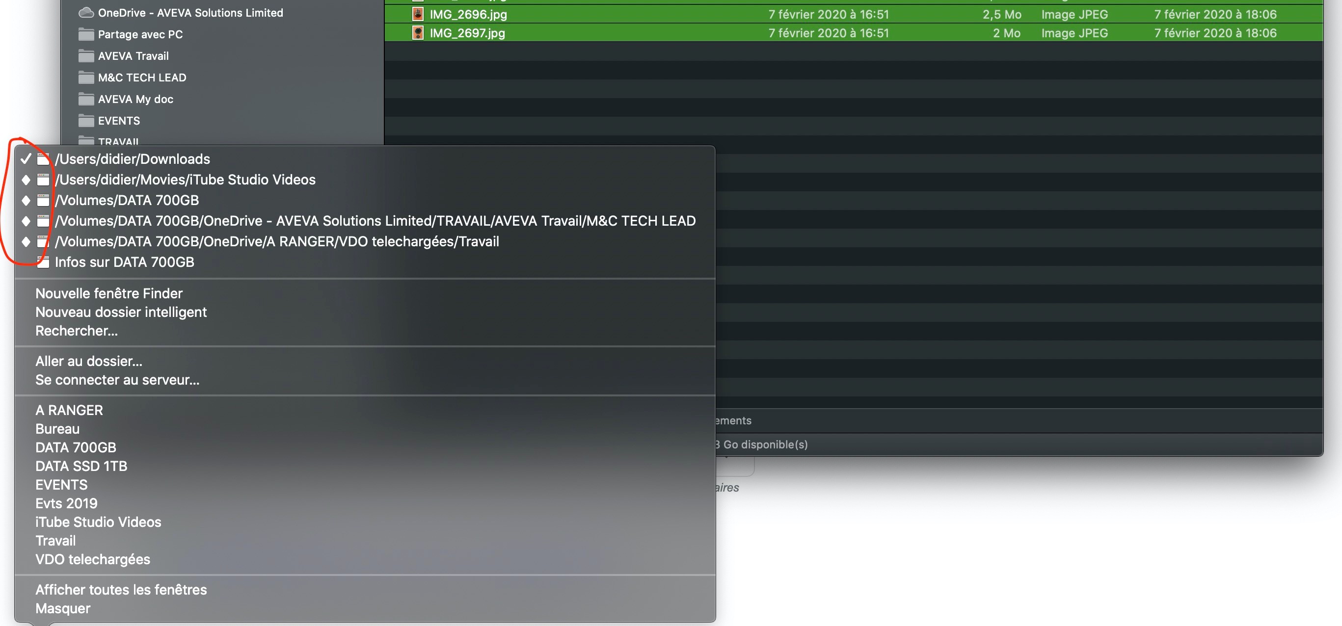 Menu Finder - Communauté Apple