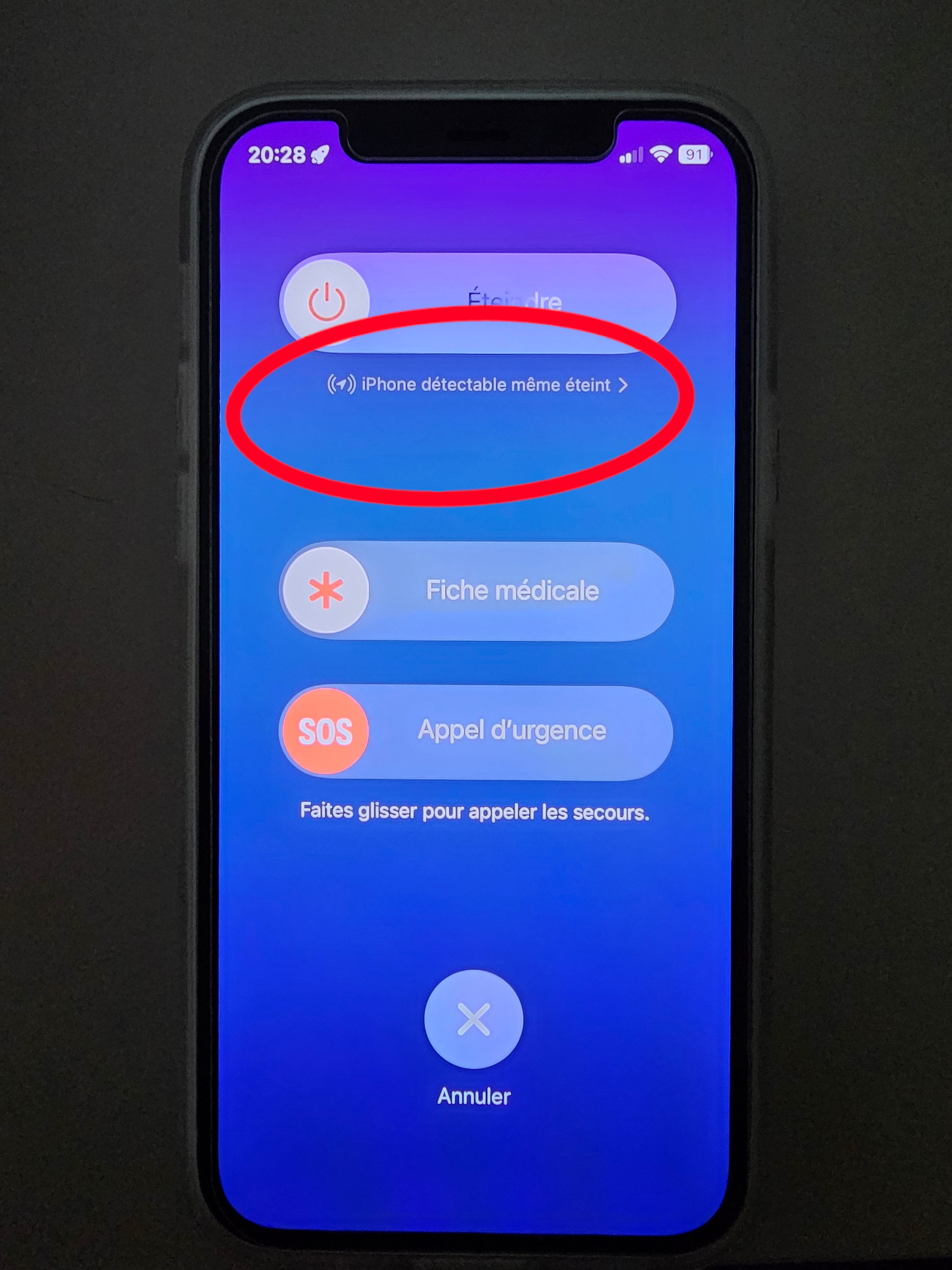 iPhone détectable même éteint - Communauté Apple