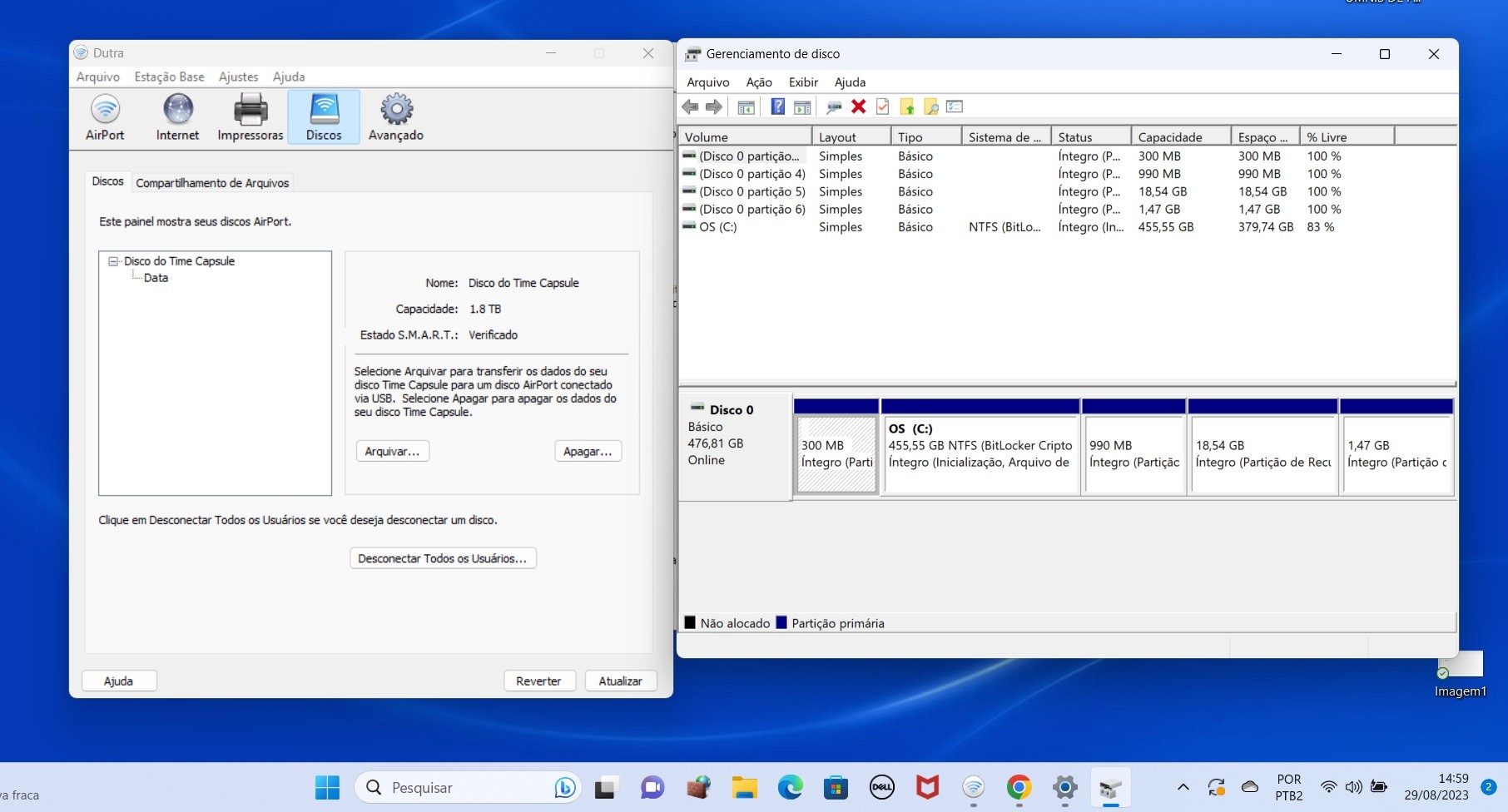 Como usar Time Capsule no Windows 11? - Comunidade da Apple